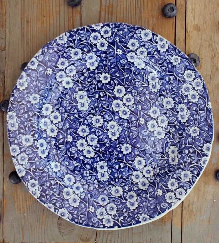 English Calico Floral Plate - Nora Murphy Country House