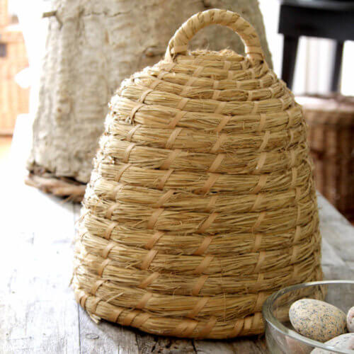 Straw Bee Skep - Nora Murphy Country House