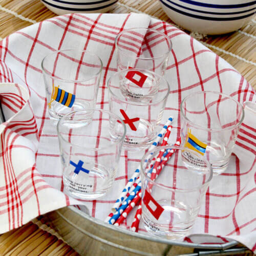 Aye Aye Captain Glass Collection - Nora Murphy Country House