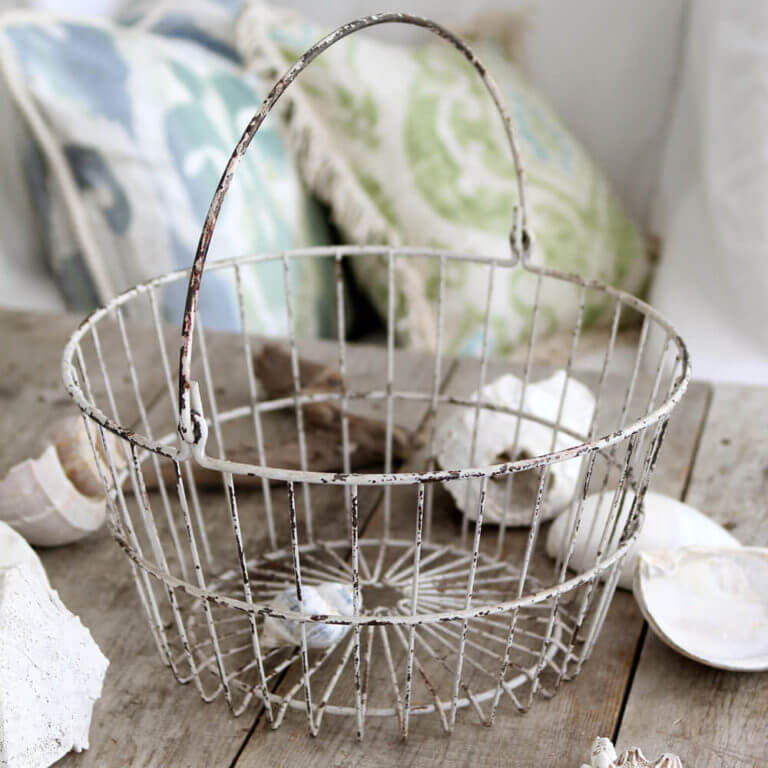 Old Atlantic Clamming Basket - Nora Murphy Country House