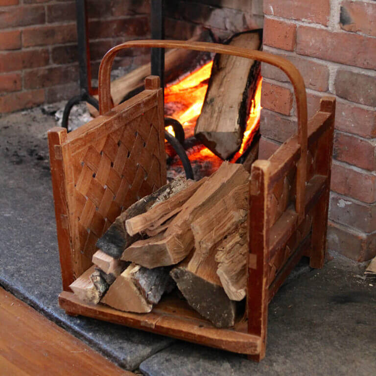 Country House Splint Firewood Caddy - Nora Murphy Country House