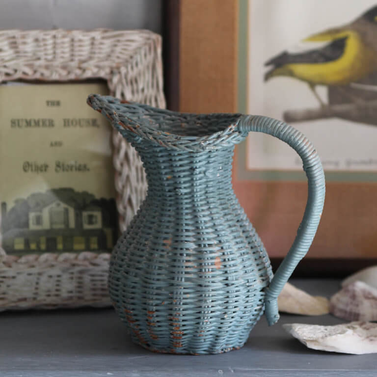 Wiscasset Wicker Pitcher - Nora Murphy Country House