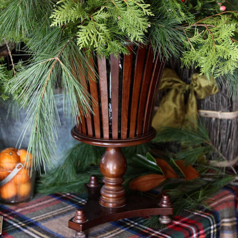 Chester Footed Vessel w/Hand Blown Glass Insert - Nora Murphy Country House