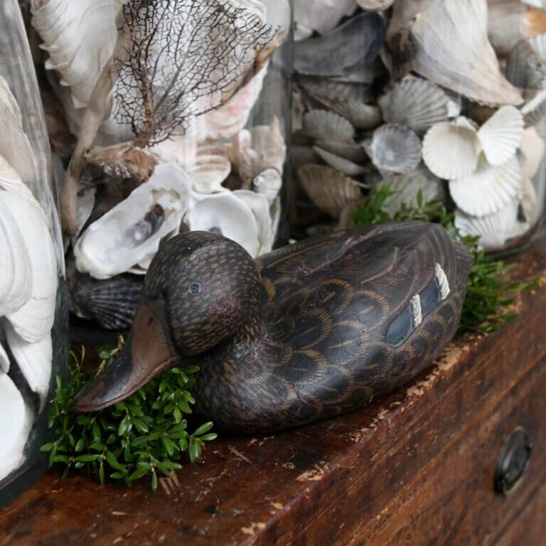 Mallow Antique Handcrafted Duck - Nora Murphy Country House