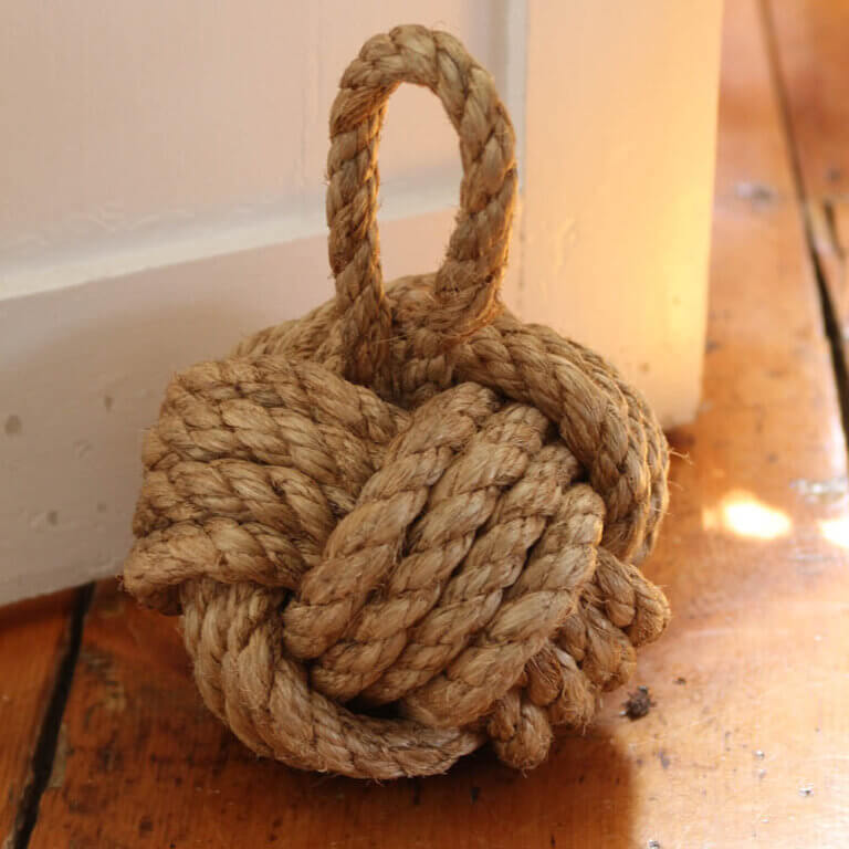 Rope Monkey Fist Door Stop/Large - Nora Murphy Country House