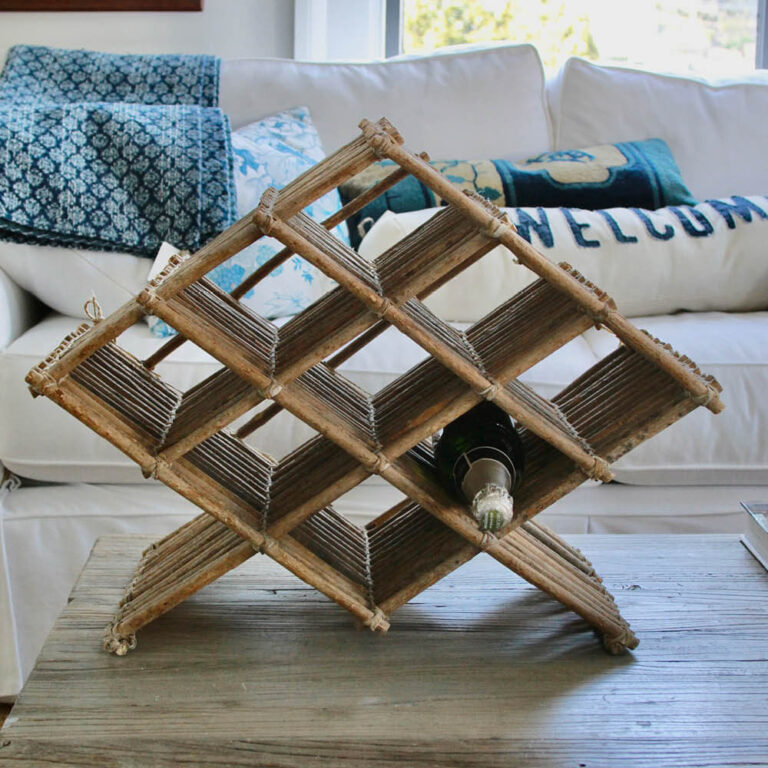 Lake House Rustic Wine Rack - Nora Murphy Country House