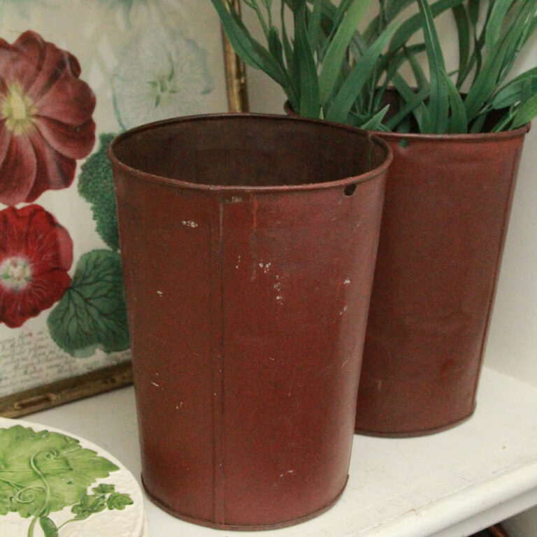 Vermont Cranberry Sap Buckets/Set of 2 - Nora Murphy Country House